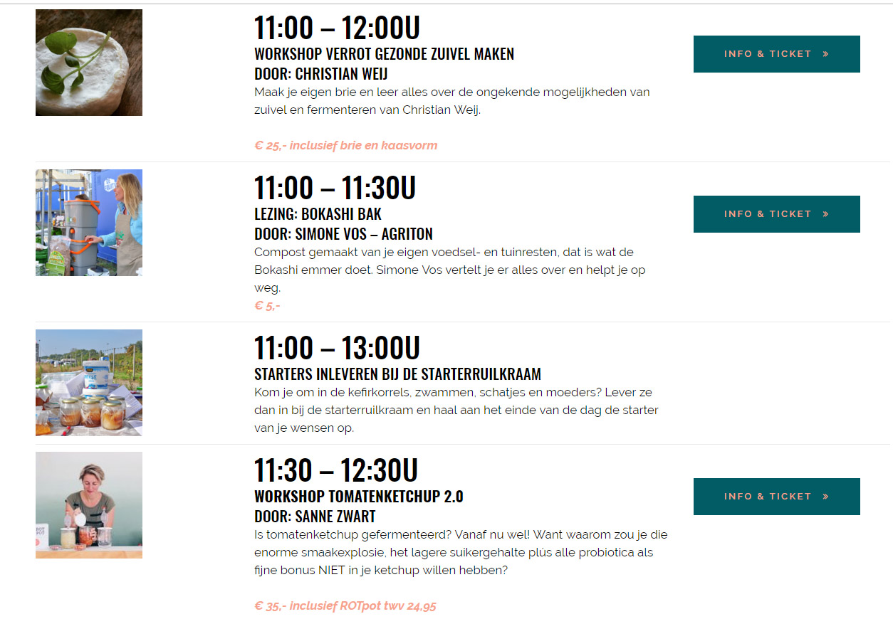 Koop nu je tickets voor workshops en lezingen op het ROTZOOI ...